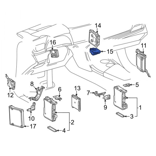 Toyota OE 8264450030 - Vehicle Power Control Module