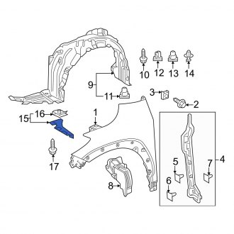 Toyota Corolla Cross Inner Fenders | Wells, Liners, Shields — CARiD.com