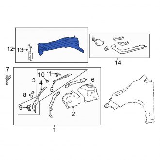 Toyota Corolla Cross OEM Chassis Frames & Body Parts | Tubs, Doors ...