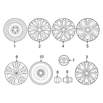 2022 Toyota Corolla Cross OEM Wheels - Original Steel & Alloy Wheels ...
