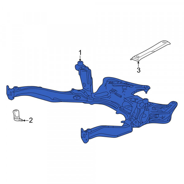 Toyota OE 512010A040 - Front Suspension Subframe Crossmember