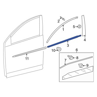 Toyota Corolla Cross Door Moldings | Side, Edge, Belt – CARiD.com