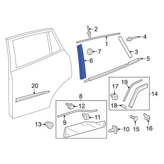 Toyota Corolla Cross Door Moldings | Side, Edge, Belt – CARiD.com