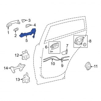 Toyota Corolla Cross Door Handles & Window Crank Handles — CARiD.com