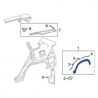 Toyota Corolla Cross Replacement Fender Moldings & Trim — CARiD.com