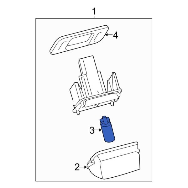 Toyota OE 9913212050 - Rear License Plate Light Bulb