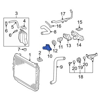 Toyota Land Cruiser OEM Engine Cooling Parts | Radiators, Fans — CARiD.com