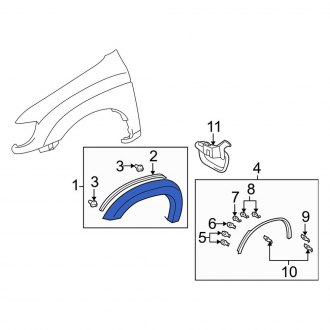 Toyota Tundra Replacement Fender Moldings & Trim | CARiD