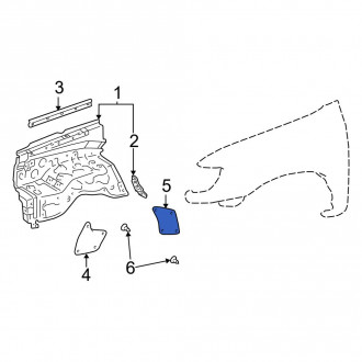 Toyota Tundra Replacement Fender Seals | Front & Rear — CARiD.com