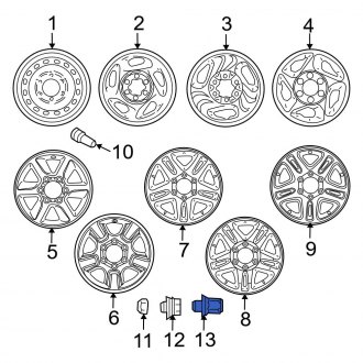 Toyota Tundra OEM Wheels & Tires | Lug Nuts, TPMS Sensors — CARiD.com