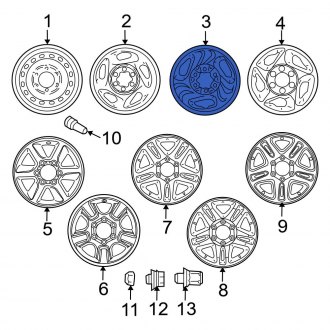 Toyota Tundra OEM Wheels | Original Steel & Alloy Wheels — CARiD.com