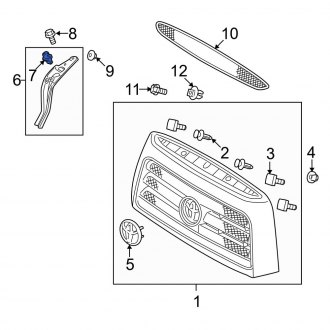 Toyota Corolla Grille Brackets & Hardware — CARiD.com