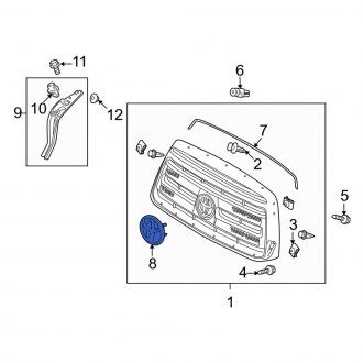 Toyota Sequoia Grille Frames & Moldings — CARiD.com