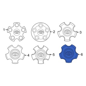 Toyota Tundra OEM Wheel Center Caps - Emblems, Logos | CARiD