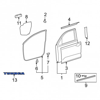 Toyota Tundra OEM Doors & Parts | Shells, Panels, Armrests — CARiD.com