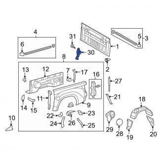 Toyota Tundra Trunk & Tailgate Hinges — CARID.com