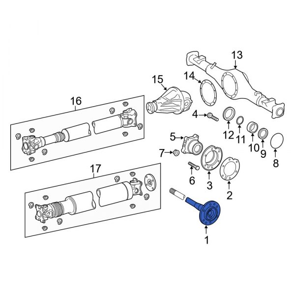 Toyota OE 423110C010 - Rear Drive Axle Shaft