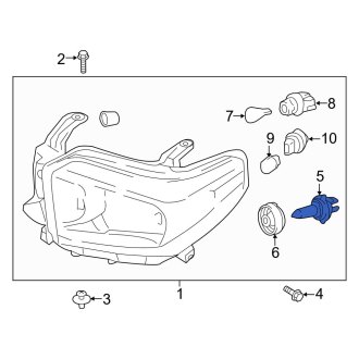 Toyota RAV4 OEM Lighting | Headlights, Fog & Tail Lights — CARiD.com