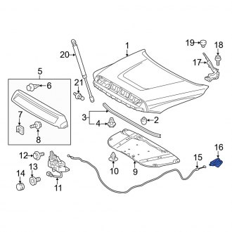Toyota Tundra Hood Release Cables & Handles — CARiD.com