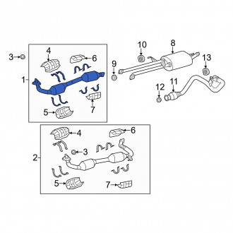 Toyota Tundra OEM Exhaust Parts - Systems, Tips, Pipes | CARiD
