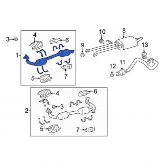 Toyota Tundra OEM Exhaust Parts - Systems, Tips, Pipes | CARiD