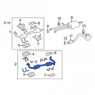 Toyota Tundra OEM Exhaust Parts - Systems, Tips, Pipes | CARiD