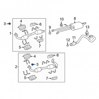 Toyota Camry OEM Exhaust Parts | Systems, Tips, Pipes — CARiD.com