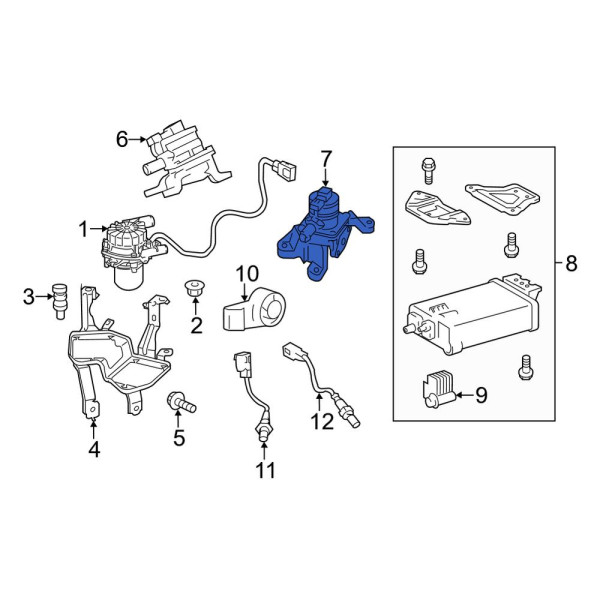 Toyota OE 2570231014 - Secondary Air Injection Pump Check Valve