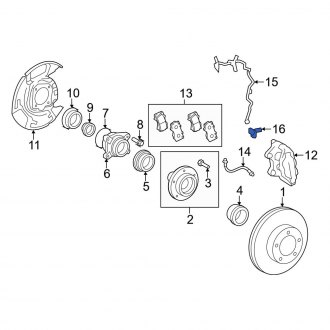 Toyota Tundra OEM Brake Parts - Pads, Bleeders, Rotors | CARiD