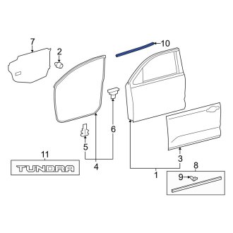 Toyota Tundra Replacement Window Seals | CARiD