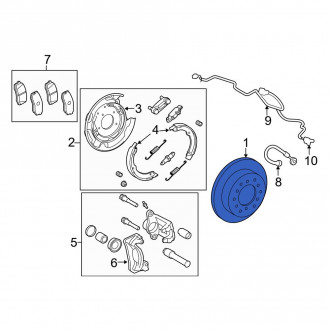 Toyota Sequoia OEM Brake Parts | Pads, Bleeders, Rotors — CARiD.com