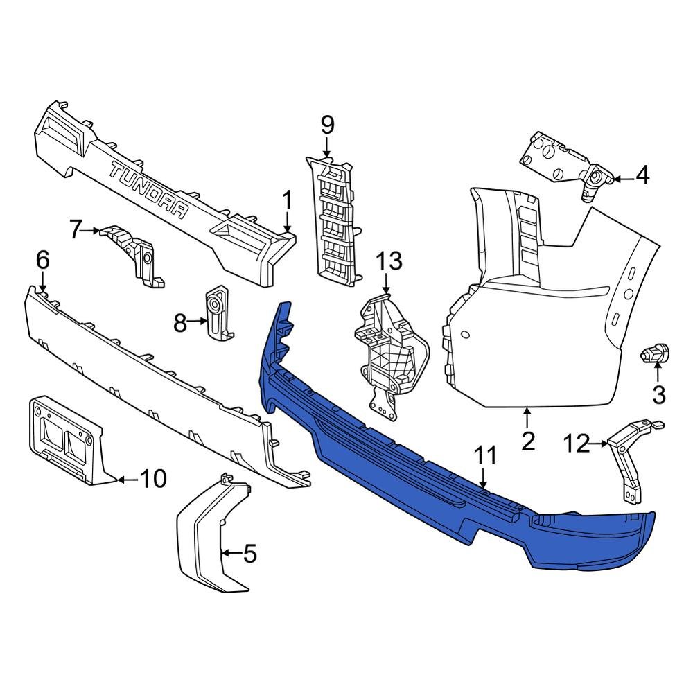 Toyota OE 760840C150 - Front Spoiler