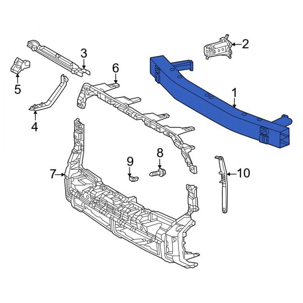 Toyota OE 520210C090 - Front Bumper Impact Bar