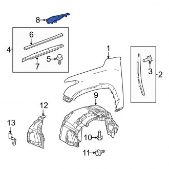 Toyota Tundra Replacement Fender Seals - Front & Rear | CARiD