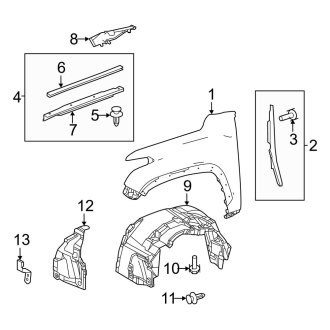 2022 Toyota Tundra OEM Fenders - Front, Rear, Inner | CARiD