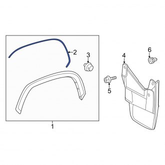 Toyota Tundra Replacement Fender Seals | Front & Rear — CARiD.com