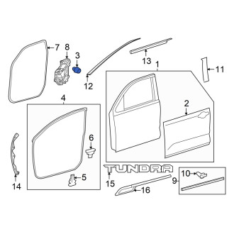 Toyota Replacement Door Shells & Skins | CARiD