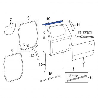 Toyota Tundra Door Moldings | Side, Edge, Belt – CARiD.com