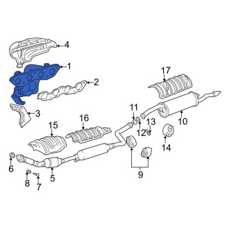 Toyota OEM Exhaust Parts - Systems, Tips, Pipes, Manifolds | CARiD