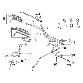 Toyota Land Cruiser OEM Wiper Blade & Washer Parts | Motors, Arms ...