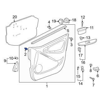 Toyota Corolla Window Hardware — CARID.com