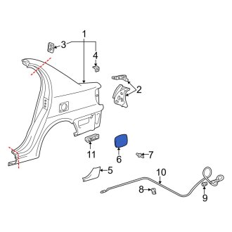 Toyota Echo Fuel Doors & Parts — CARiD.com