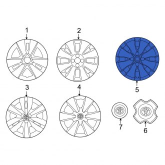 Toyota Yaris OEM Wheel Covers - Hub Caps, Wheel Skins | CARiD