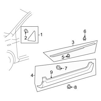 Toyota Yaris OEM Rocker Panels & Floors | Side Skirts, Pans — CARiD.com