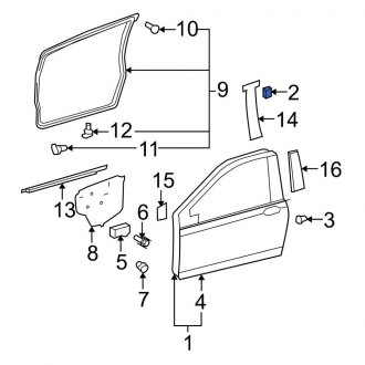 Toyota Yaris Door Seals & Weatherstripping – CARiD.com