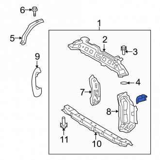 Toyota Yaris Radiator Supports — CARiD.com