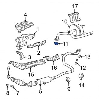Toyota Corolla Cross OEM Exhaust Parts | Systems, Tips, Pipes — CARiD.com