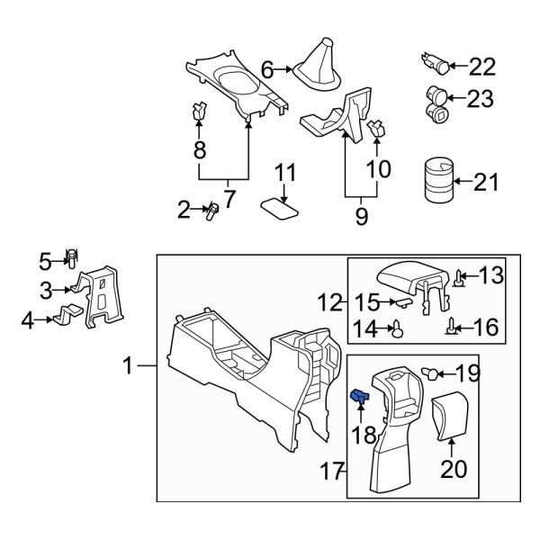 Toyota OE 9046712080 - Seat Back Cushion Clip