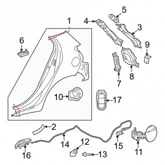 2009 Toyota Yaris OEM Quarter Panels & Parts | CARiD