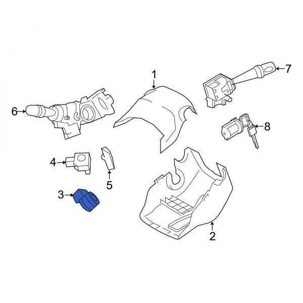 Toyota OE 8445052020 - Ignition Switch